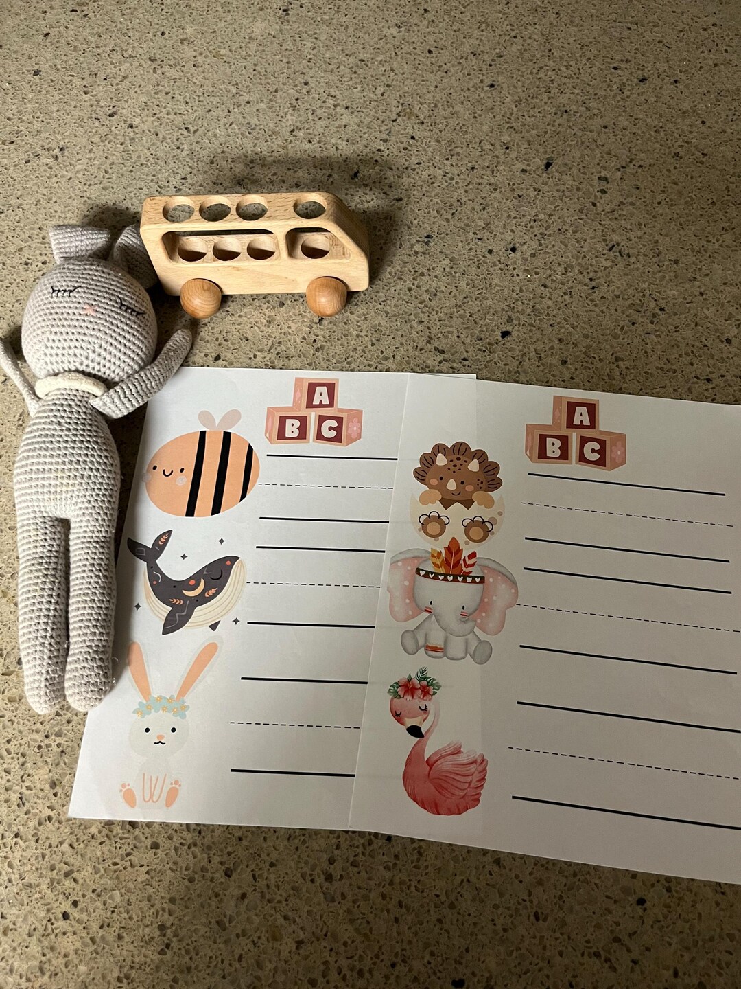 Alphabet Words Writing Practice in Spanish, Práctica De Escritura Del ...