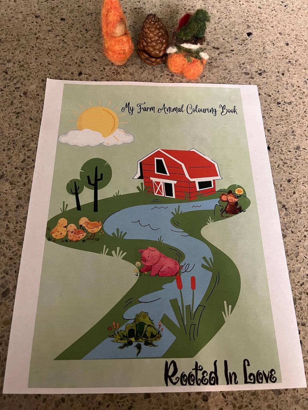 My Farm Animal Colouring Book - Etsy