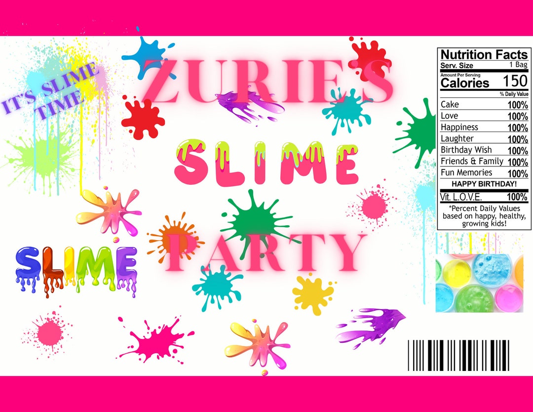 It's Slime Time! Digital Editable Slime Party Bundle - Etsy