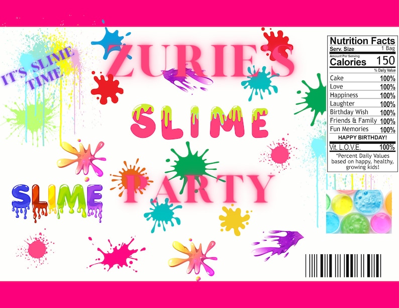 It's Slime Time! Digital Editable Slime Party Bundle - Etsy
