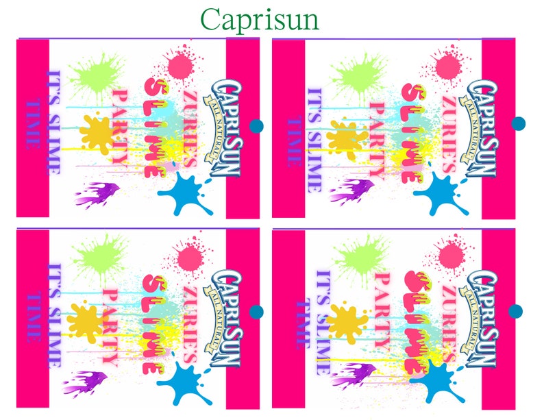 It's Slime Time! Digital Editable Slime Party Bundle - Etsy