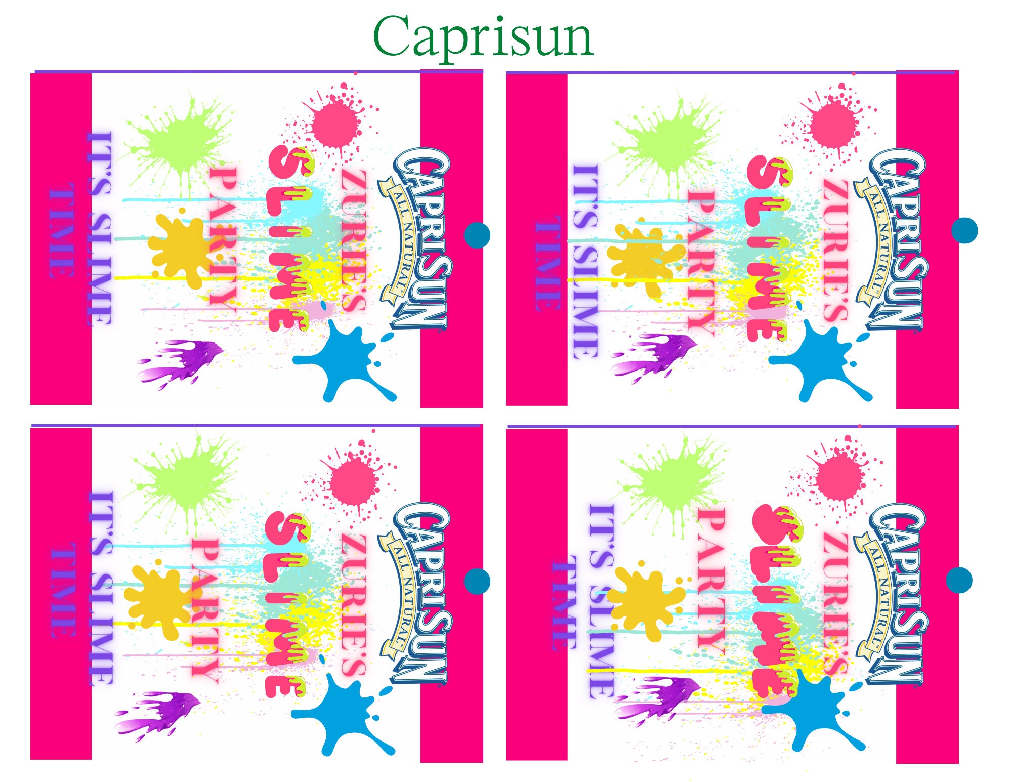 It's Slime Time! Digital Editable Slime Party Bundle - Etsy