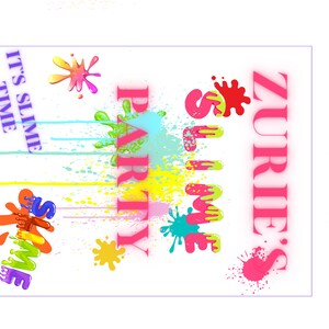 It's Slime Time! Digital Editable Slime Party Bundle - Etsy