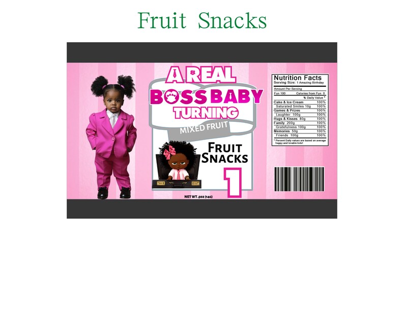 A Real Boss Baby Girl Party Favor Bundle - Etsy