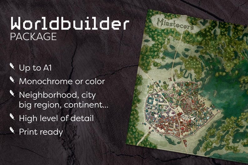 Custom Fantasy & Sci-fi Map Drawing: World Map, Region Map, Battlemap ...