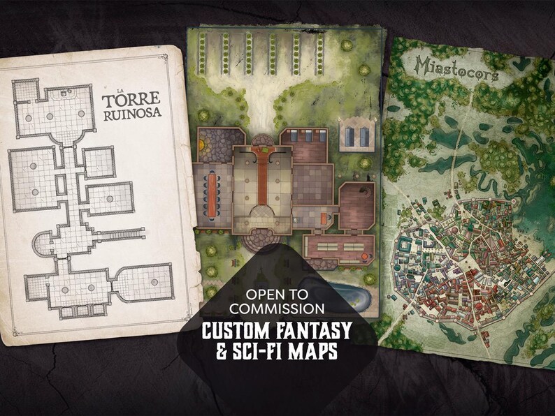 Custom Fantasy & Sci-fi Map Drawing: World Map, Region Map, Battlemap ...