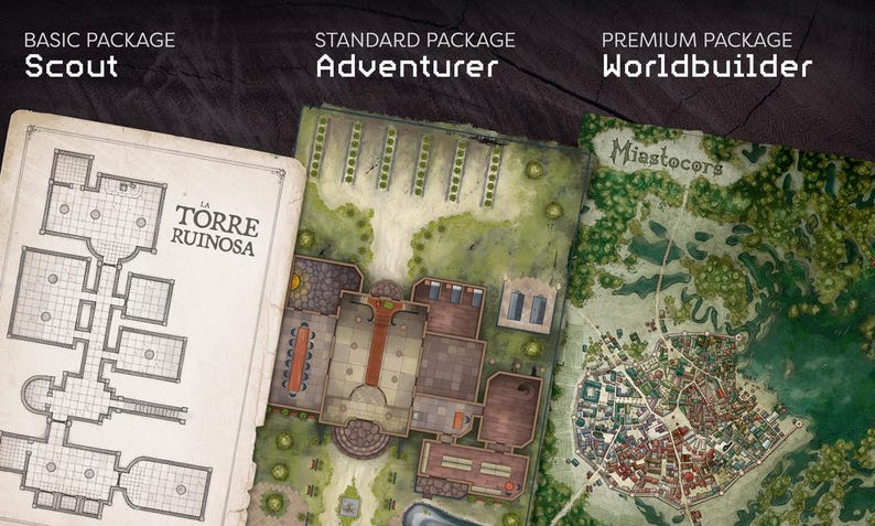 Custom Fantasy & Sci-fi Map Drawing: World Map, Region Map, Battlemap ...