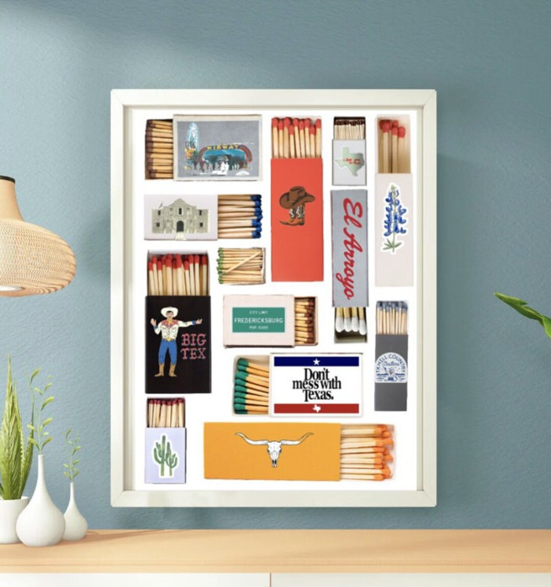 Texas Matchbox Digital Print File - Etsy