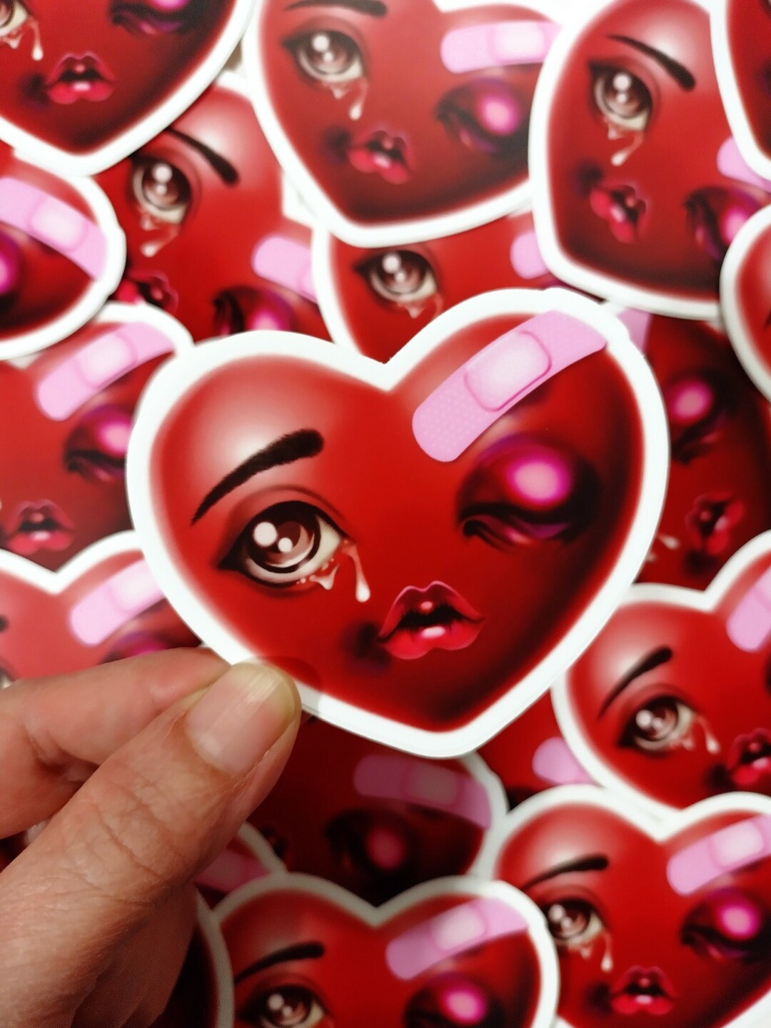 Broken Heart Sticker, Sad Heart Sticker, Mad Love, Anti Valentine ...