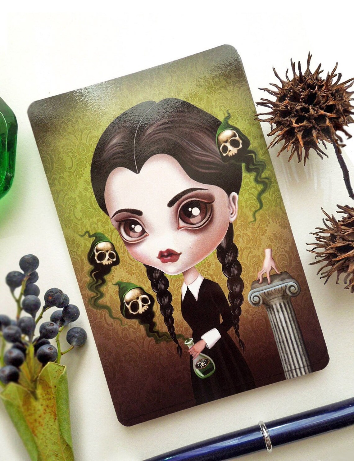 Wednesday Addams Limited Edition Postcard Postcrossing Snail - Etsy
