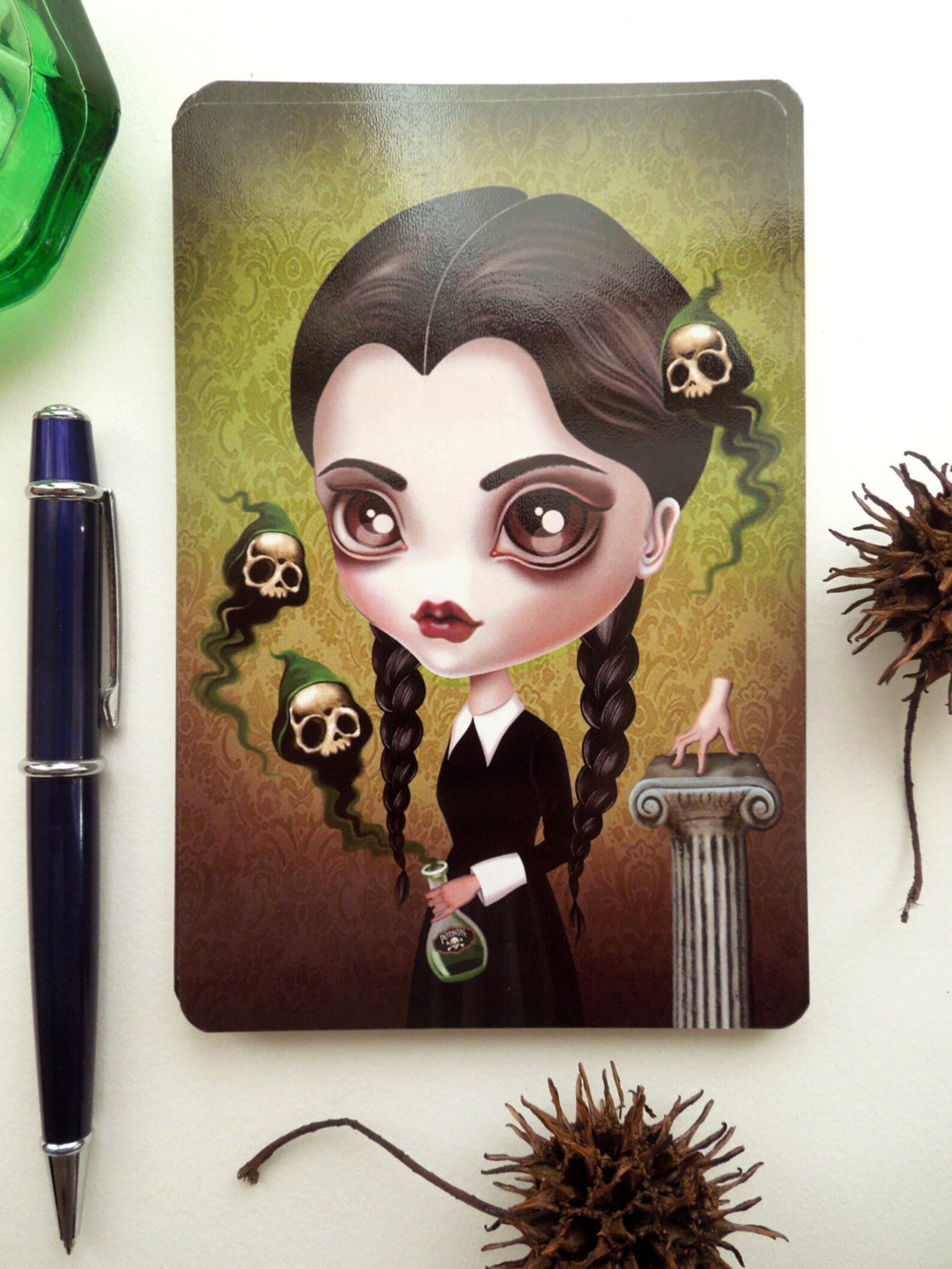 Wednesday Addams Limited Edition Postcard Postcrossing Snail | Etsy