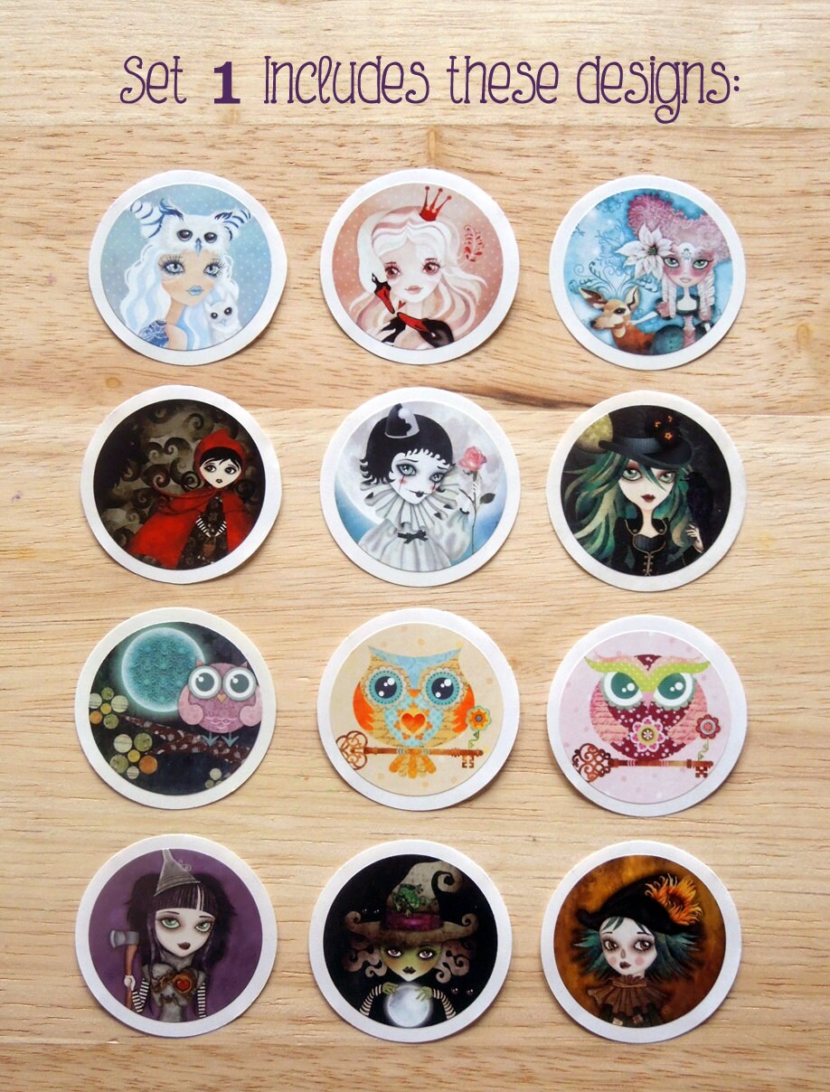 Art Sticker Pack 1 Set of 12 Stickers Snail Mail | Etsy