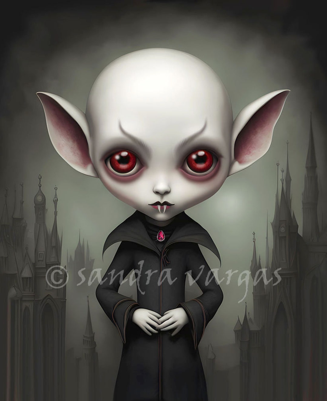 Nosferatu 8x10 Art Print, Gothic Vampire, Horror Art - Etsy