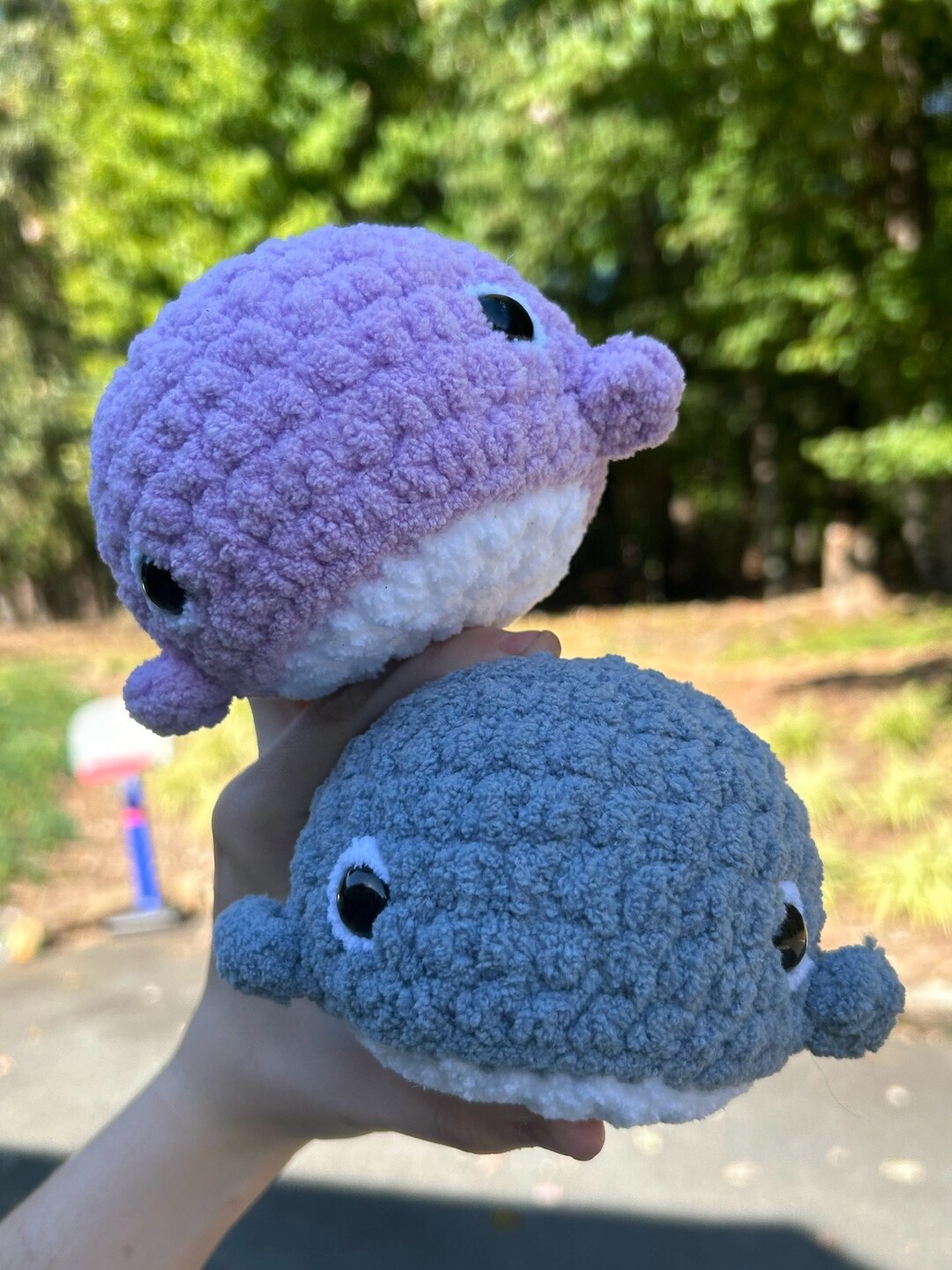 Little Whale Crochet Handmade Plushie Small Amigurumi Under the Sea ...