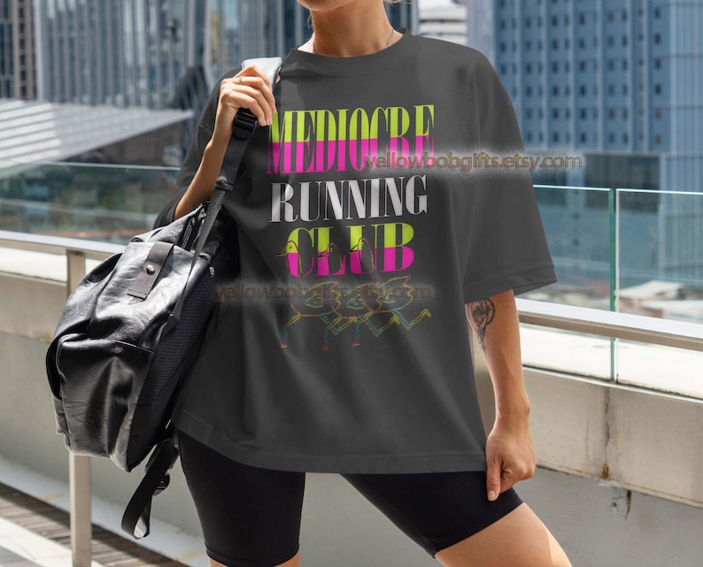 Mediocre Running Club Unisex Shirt - Runner Goal Tee - Marathon ...