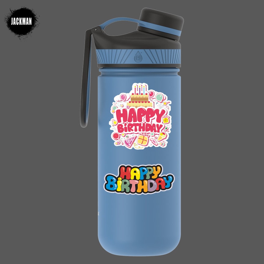 Happy Birthday, Sticker Template, Digital Print, Printable, Svg, Png ...