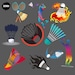 Badminton Shuttlecock Racket Play Digital Sticker Template, Digital ...
