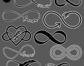 Digital Template, Infinity Symbol, Infinite Forever Sign, Digital ...