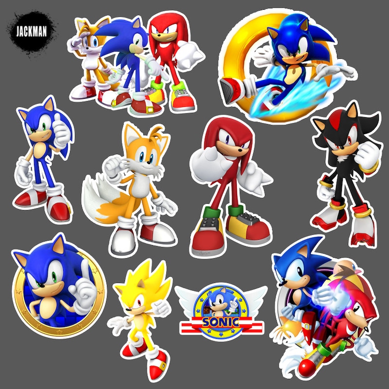 Sonic Stickers - Etsy