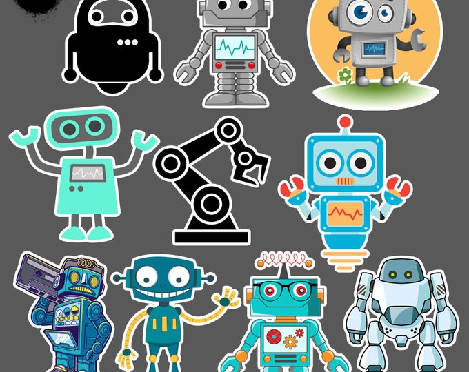 Robot Digital Art - Instant Download - Etsy Canada