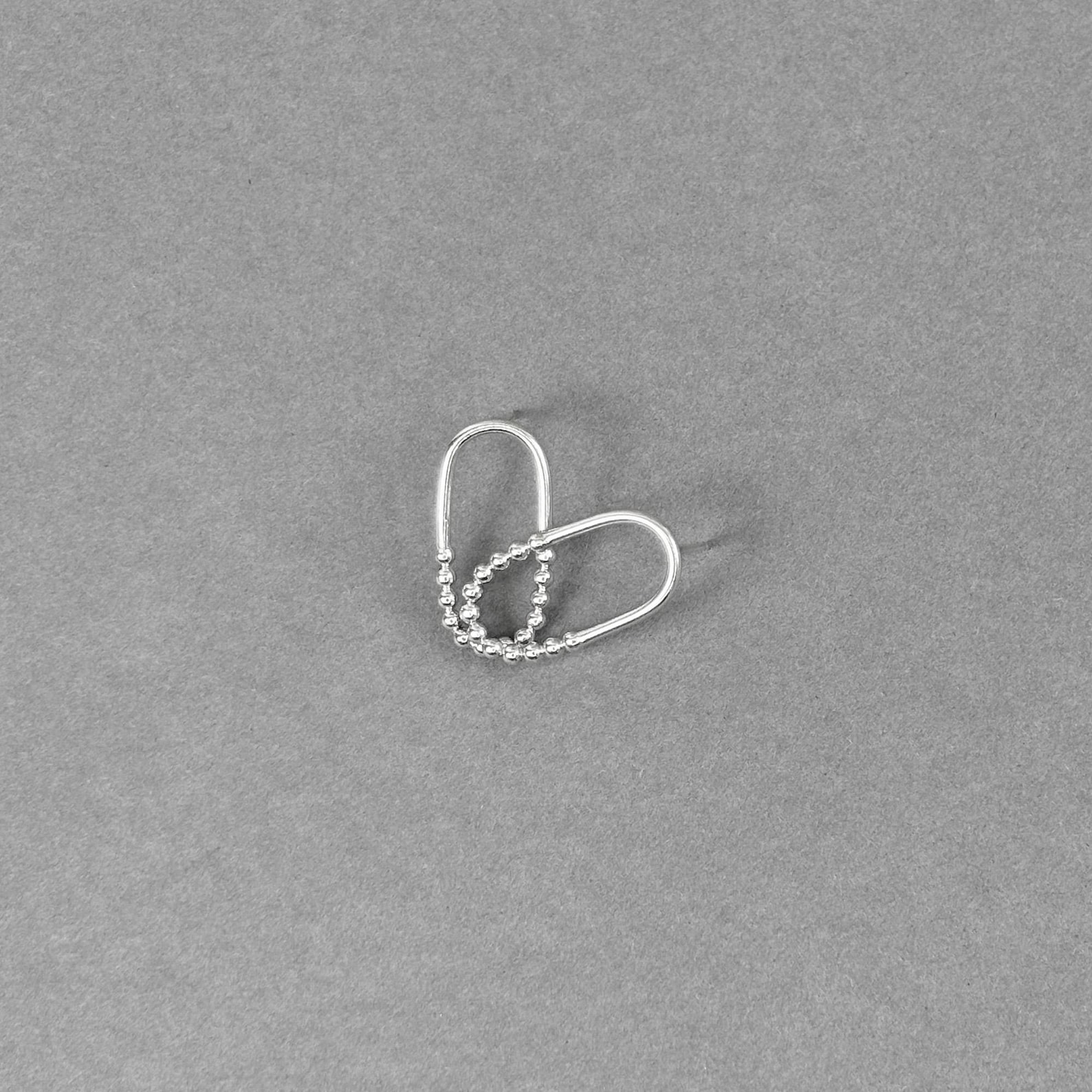 Capsule-shaped 925 Silver Bead Earrings - Etsy