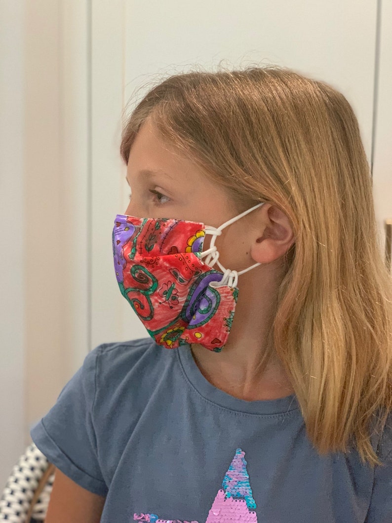 Color Your Mask DIY Face Mask Kits Kids DIY Craft Project | Etsy