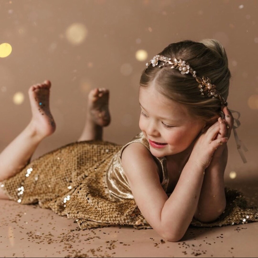 Glitter Photoshoot Sparkly Girls Dress, Sequin Velvet Twirly Dresses ...