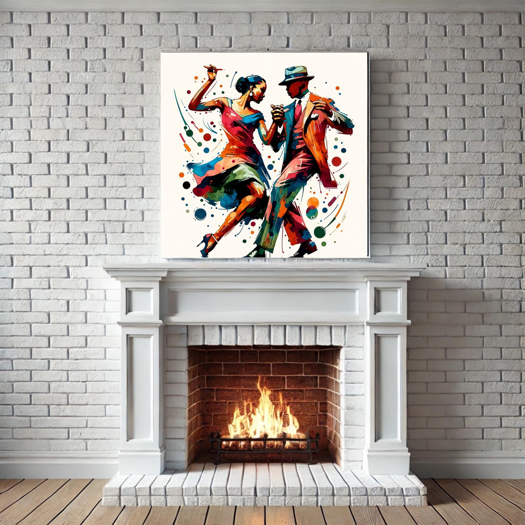 Boogie Woogie Bliss Art Print: Jazz Era Couple (digital Download) - Etsy