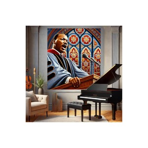 Legacy of King: Inspiring Image of Martin Luther King at the Pulpit ...