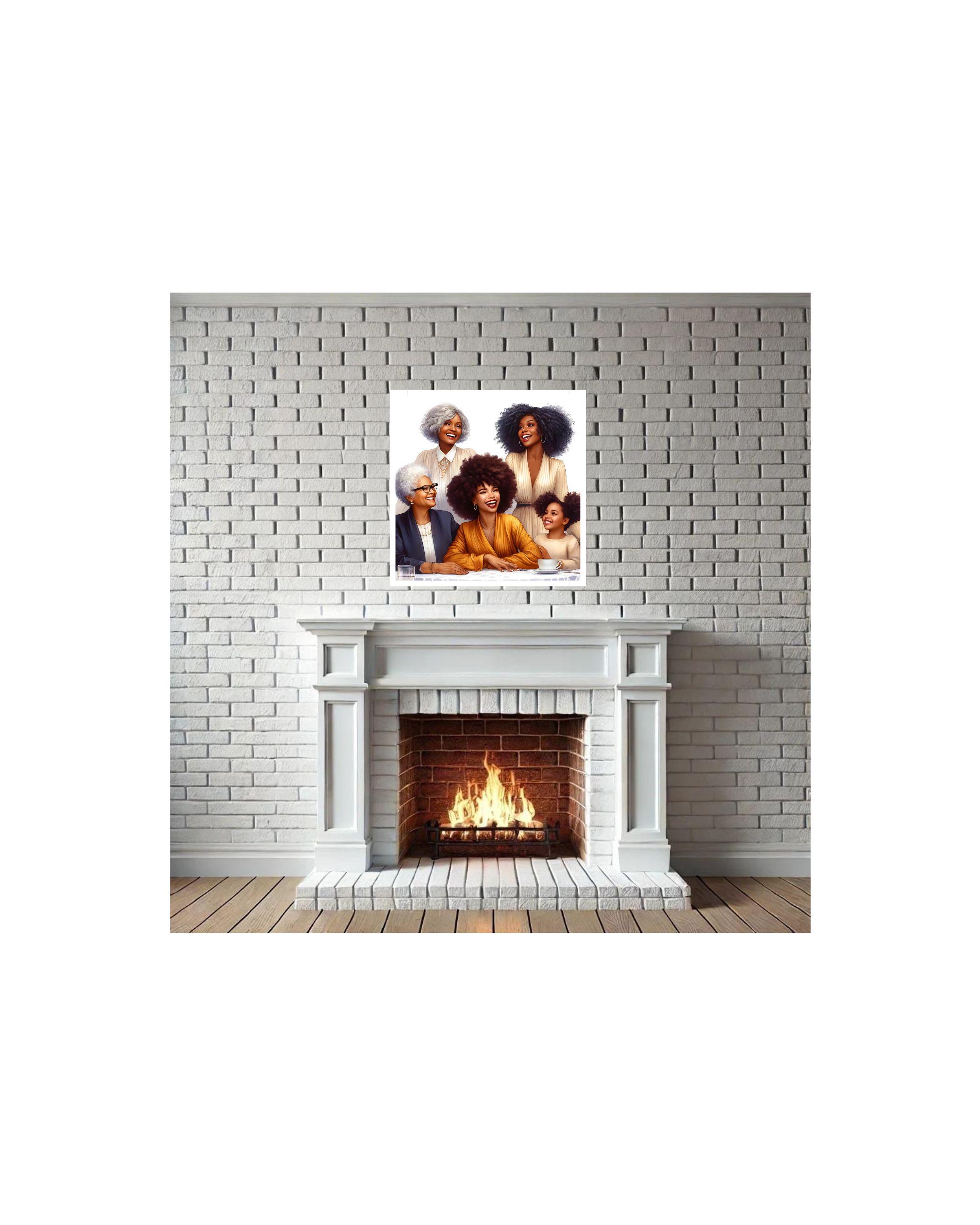 5 Generations of Black Women Joyfully United - Digital Art Download for ...