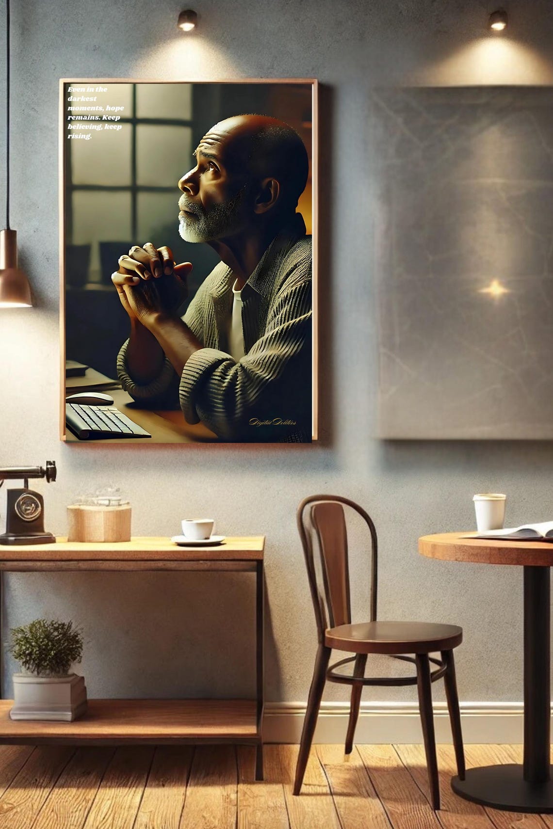 Hope at the Horizon: Inspirational Digital Art - Etsy