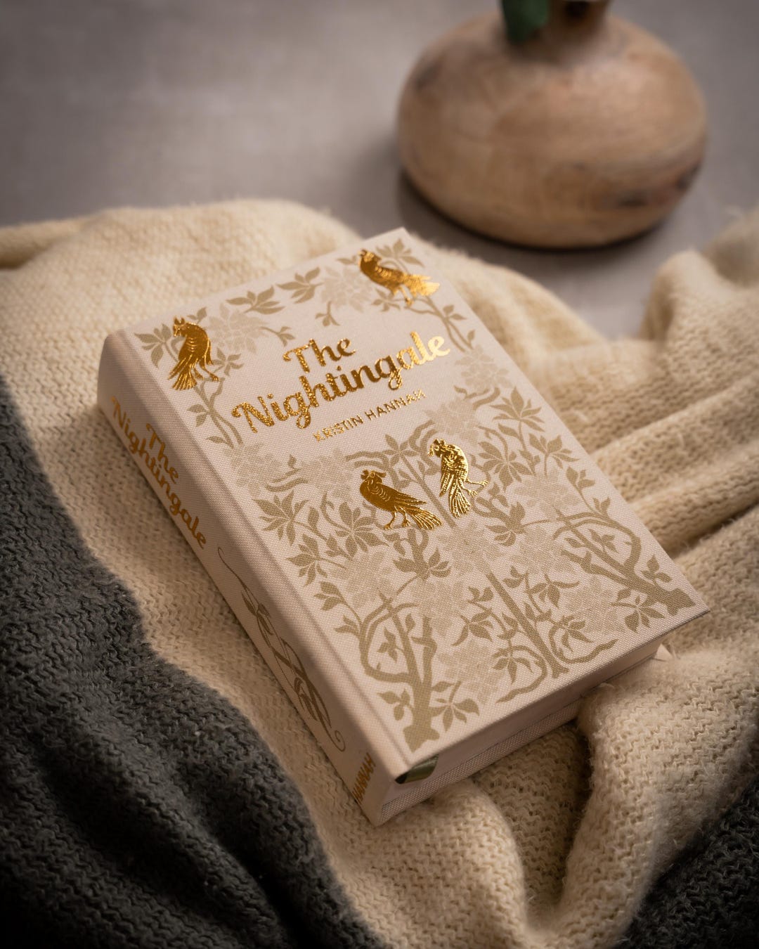 The Nightingale by Kristin Hannah: Custom Gold-foil Embossed Hardcover ...