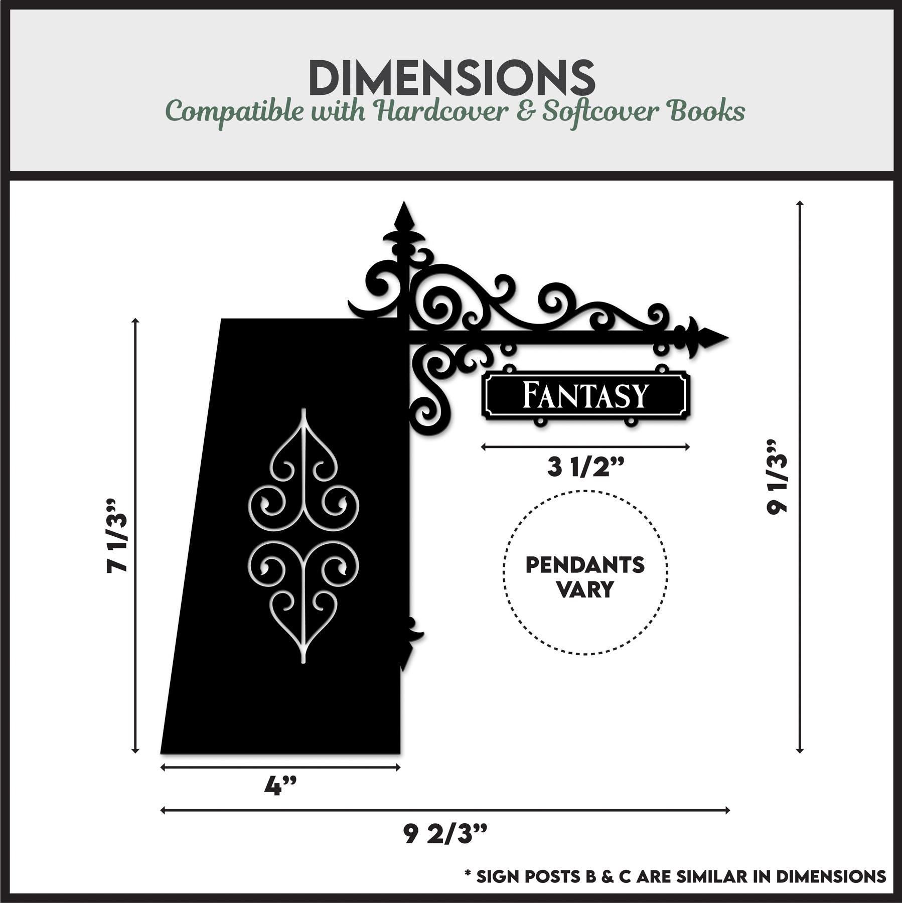 Fourth Wing Book Tavern Signs, Handcrafted Bookshelf Dividers ...
