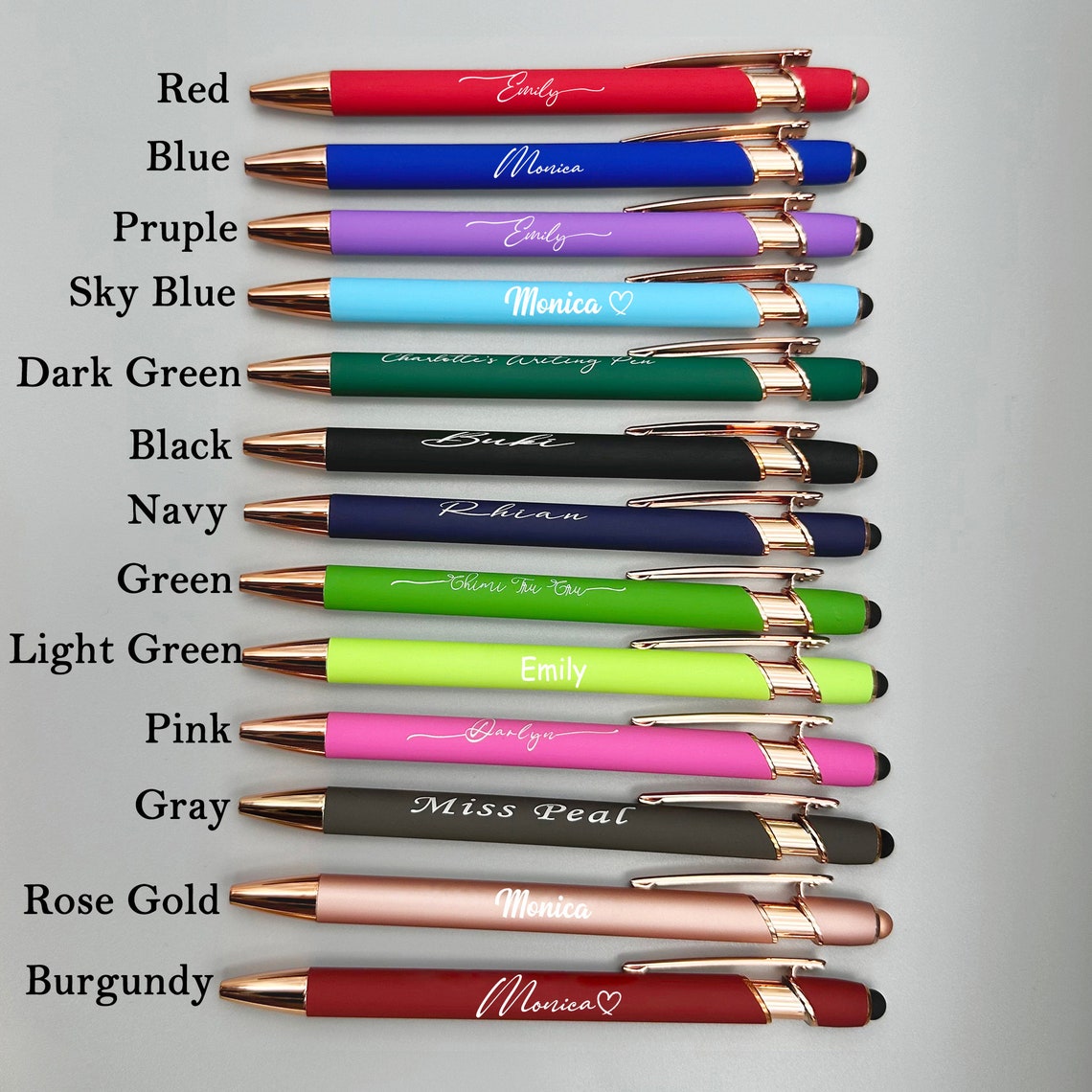 Custom Engraved Name Pen, Customizable Ballpoint Pen, Wedding Party ...