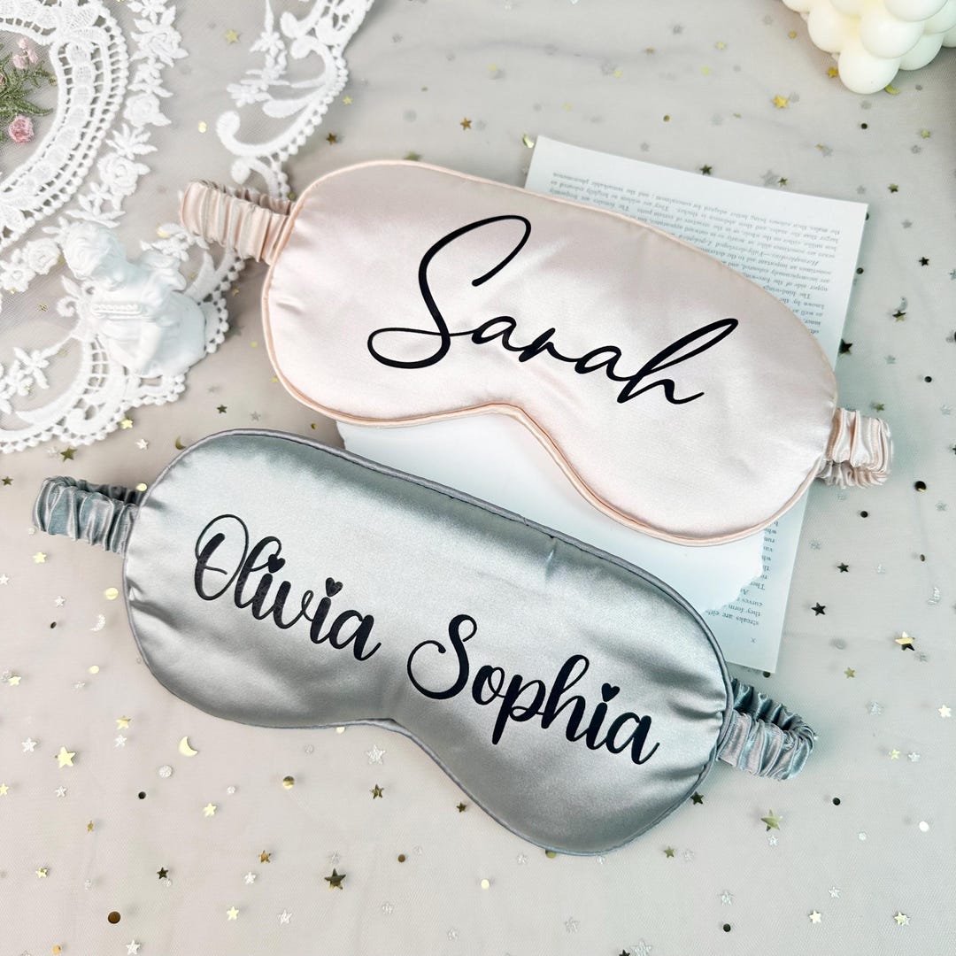 Personalized Sleep Mask, Gift for Her, Bridal Party Gift,customized ...