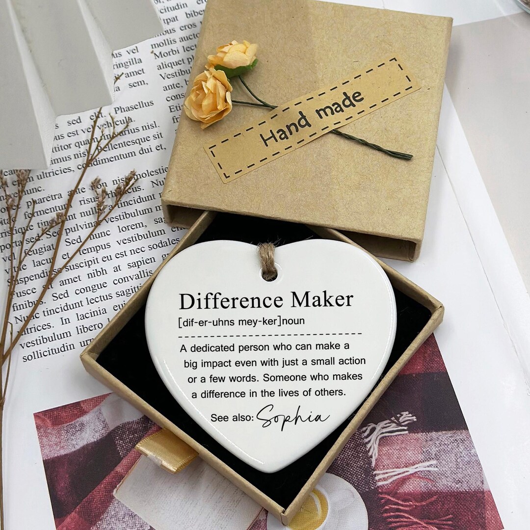 Personalized Thank You Gift, Difference Maker, Mentor Appreciation Gift ...