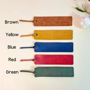 Custom Leather Bookmarks, Gift for Readers, Gift for Book Lovers ...