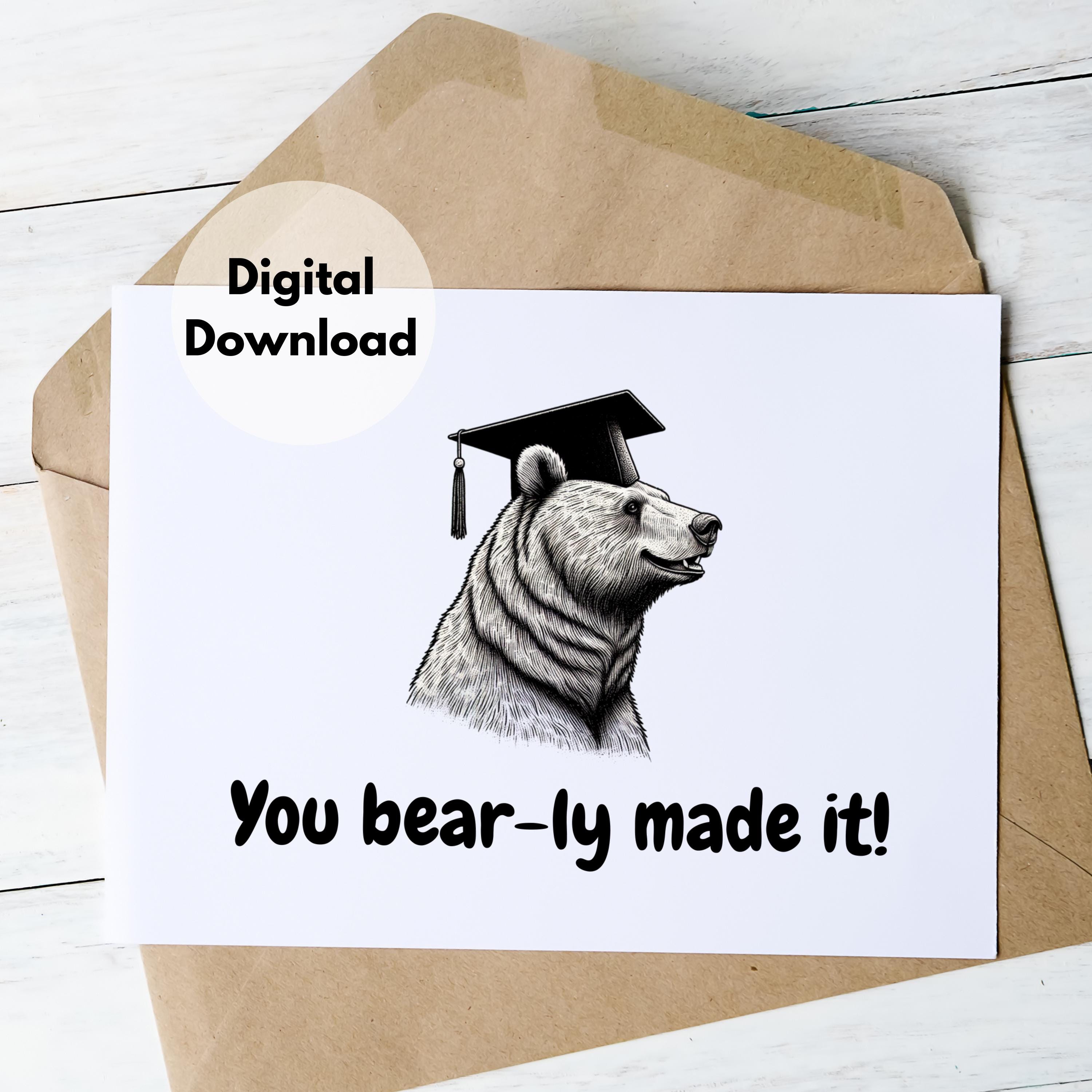 Funny Graduation Congratulations Greeting Card Senior High School or ...