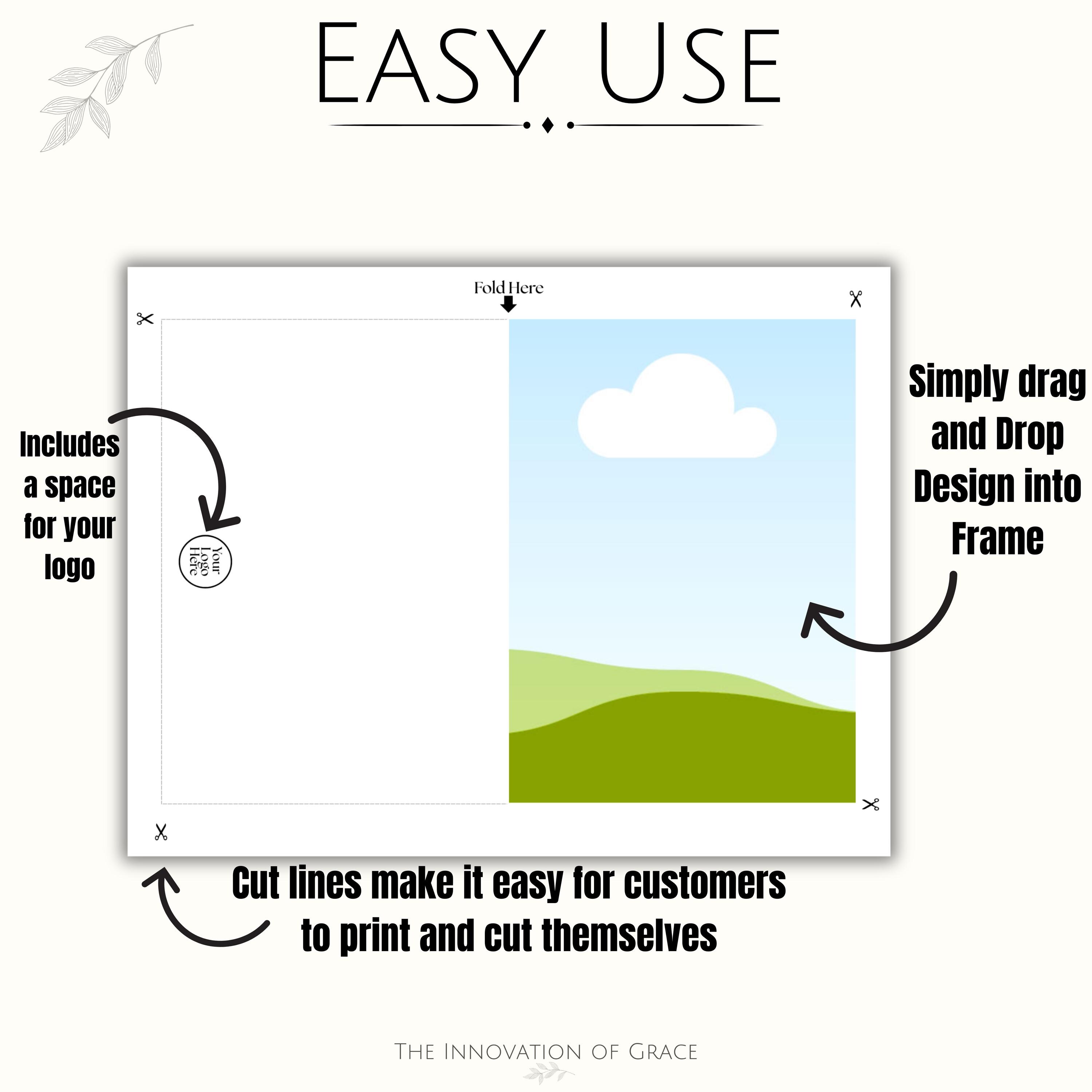 Greeting Card Editable Templates for Canva Drag and Drop Customizable ...