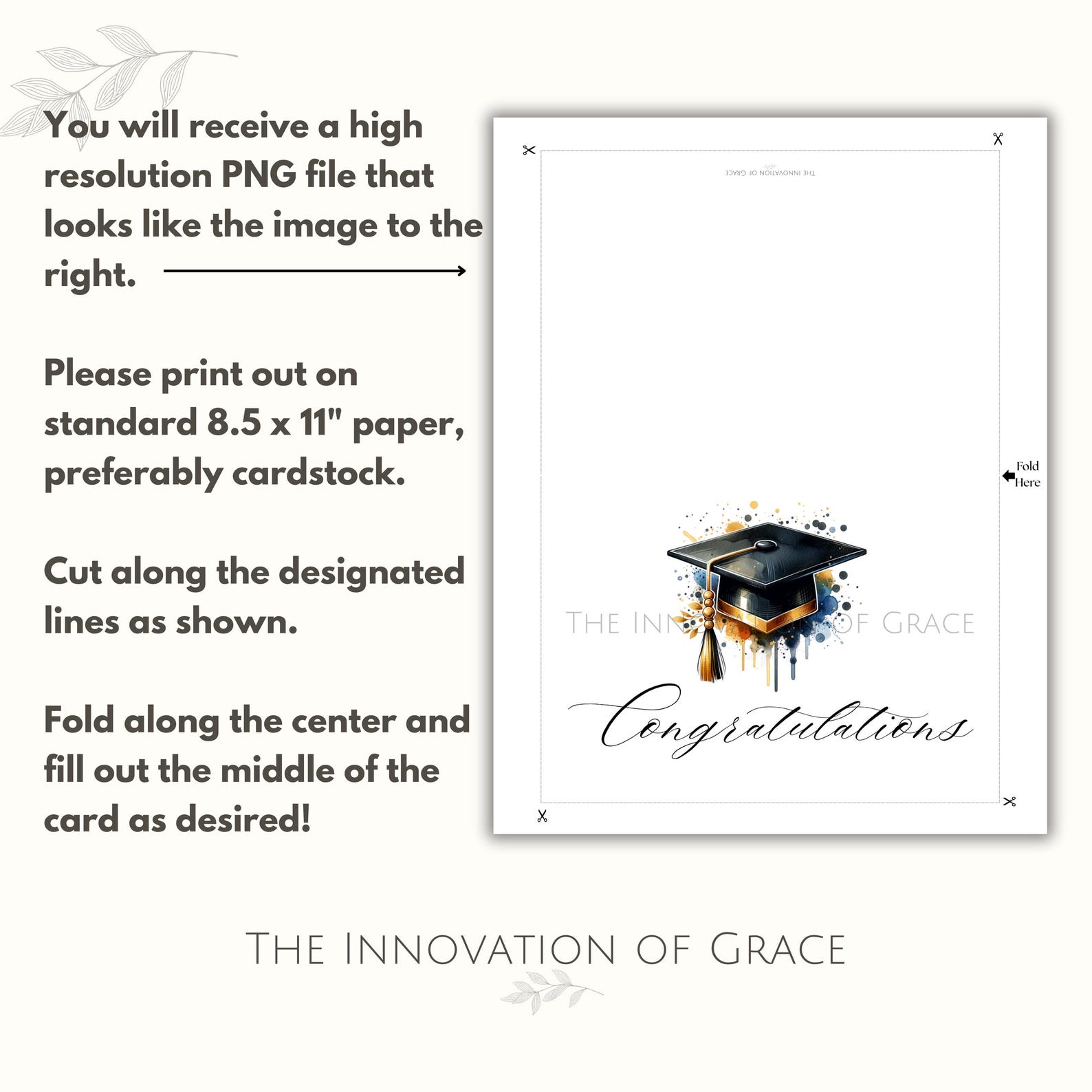 Graduation Congratulations Gift Card Printable at Home for Senior Grad ...