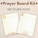 Boho Prayer Board Kit for Family Printable Girls Prayer Card Template ...