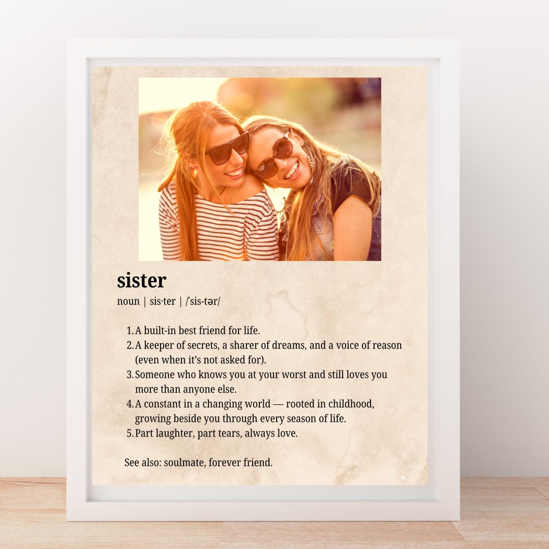 Sister Photo Collage Editable Template Birthday Gift Idea for Soul ...