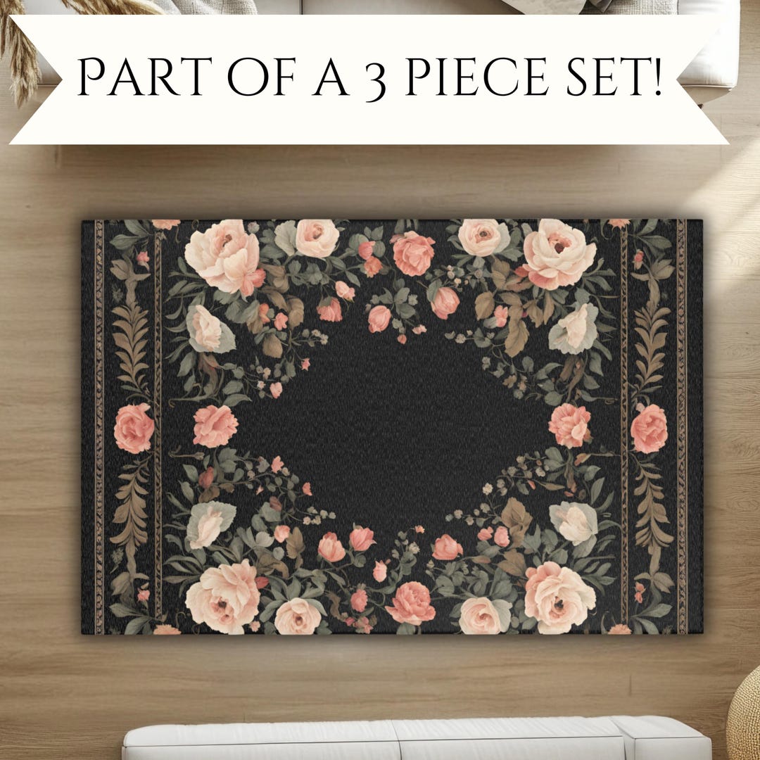 Cottagecore Rug With Dark Colors for Home Décor Housewarming Gift ...