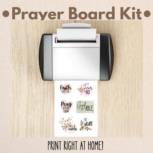 Boho Prayer Board Kit for Family Printable Girls Prayer Card Template ...