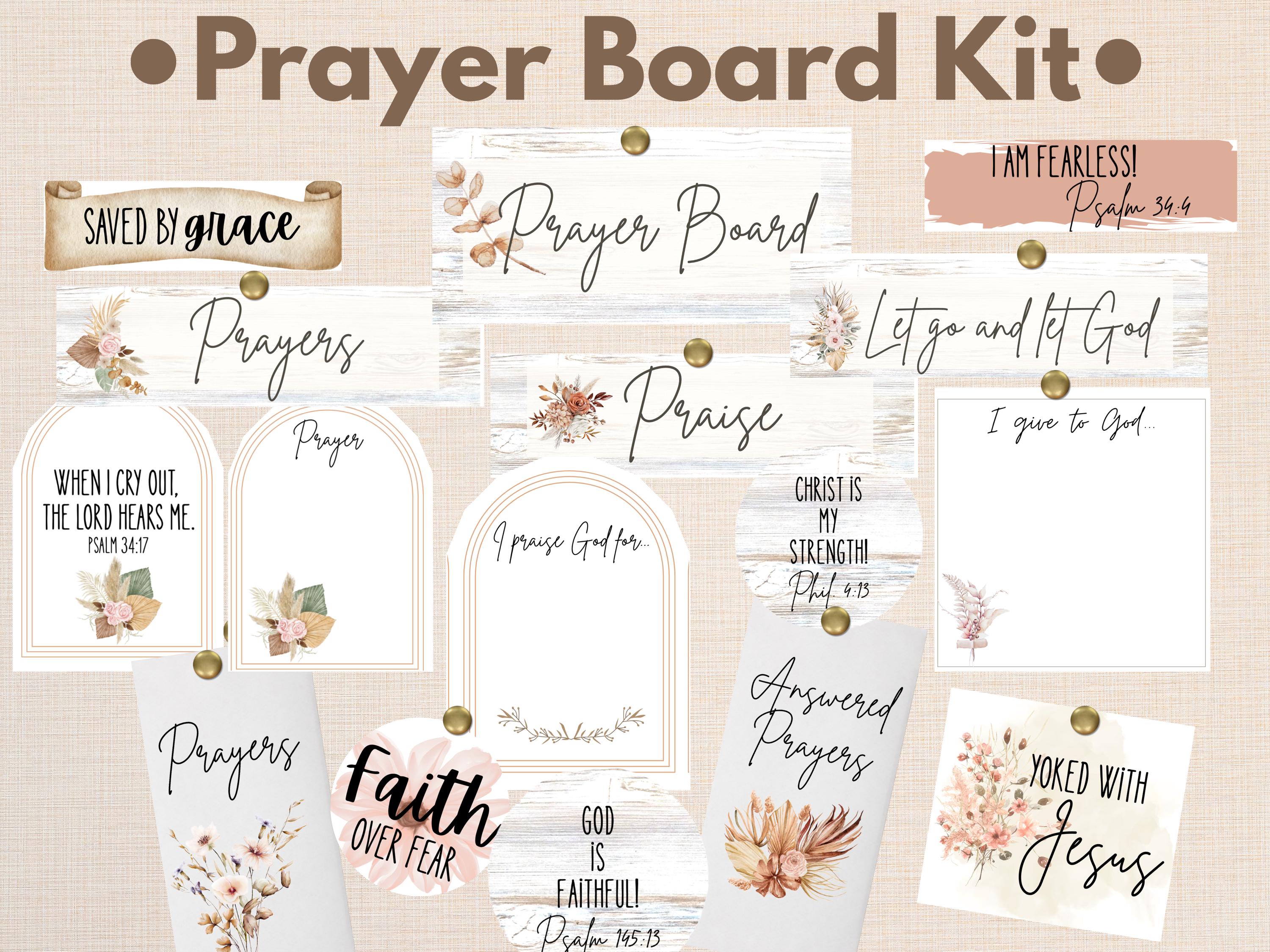 Prayer Board Kit, Prayer Board, Prayer Board Kit Printable, Prayer ...