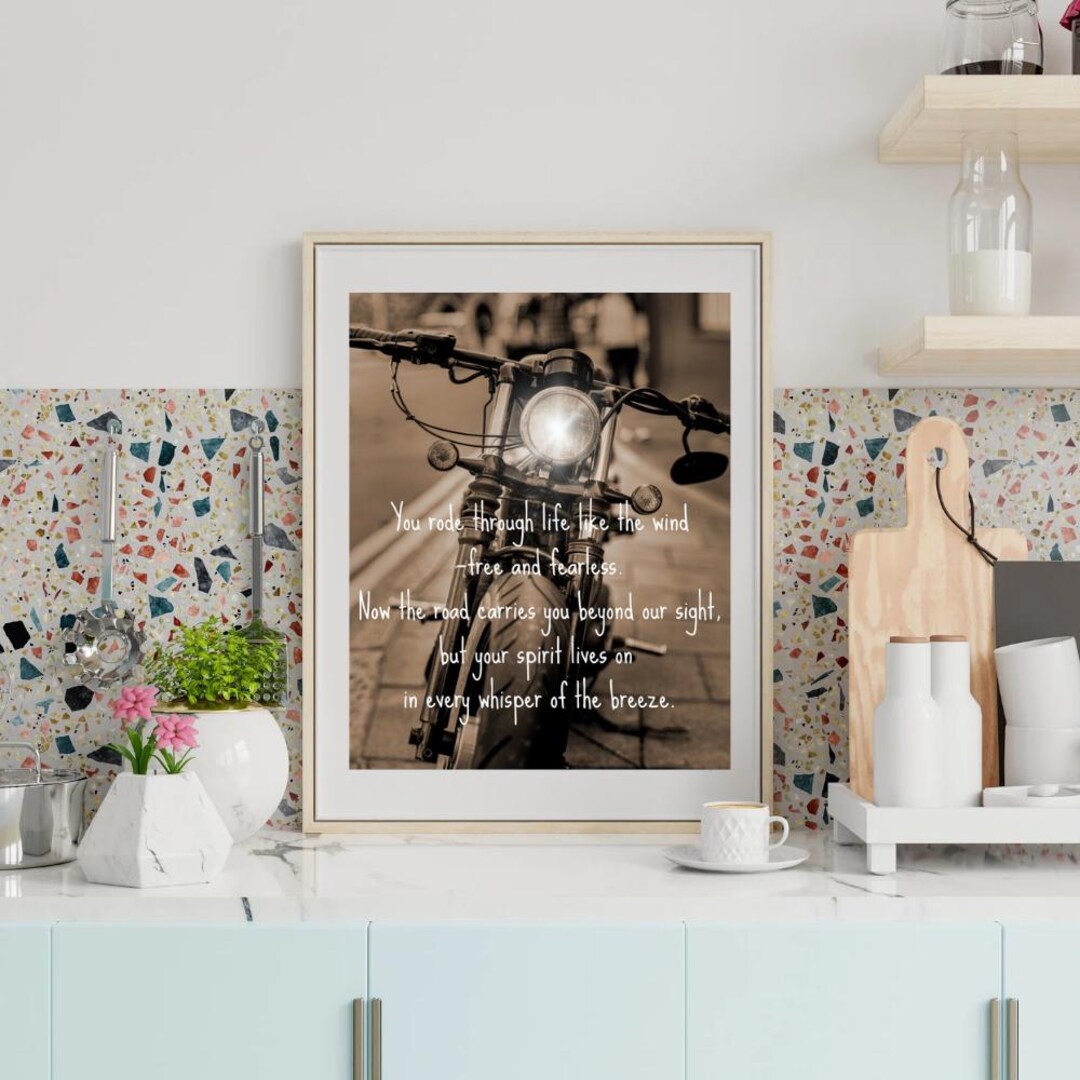Funeral Poem, Memorial Card, Printable Grief Wall Art, Keepsake ...