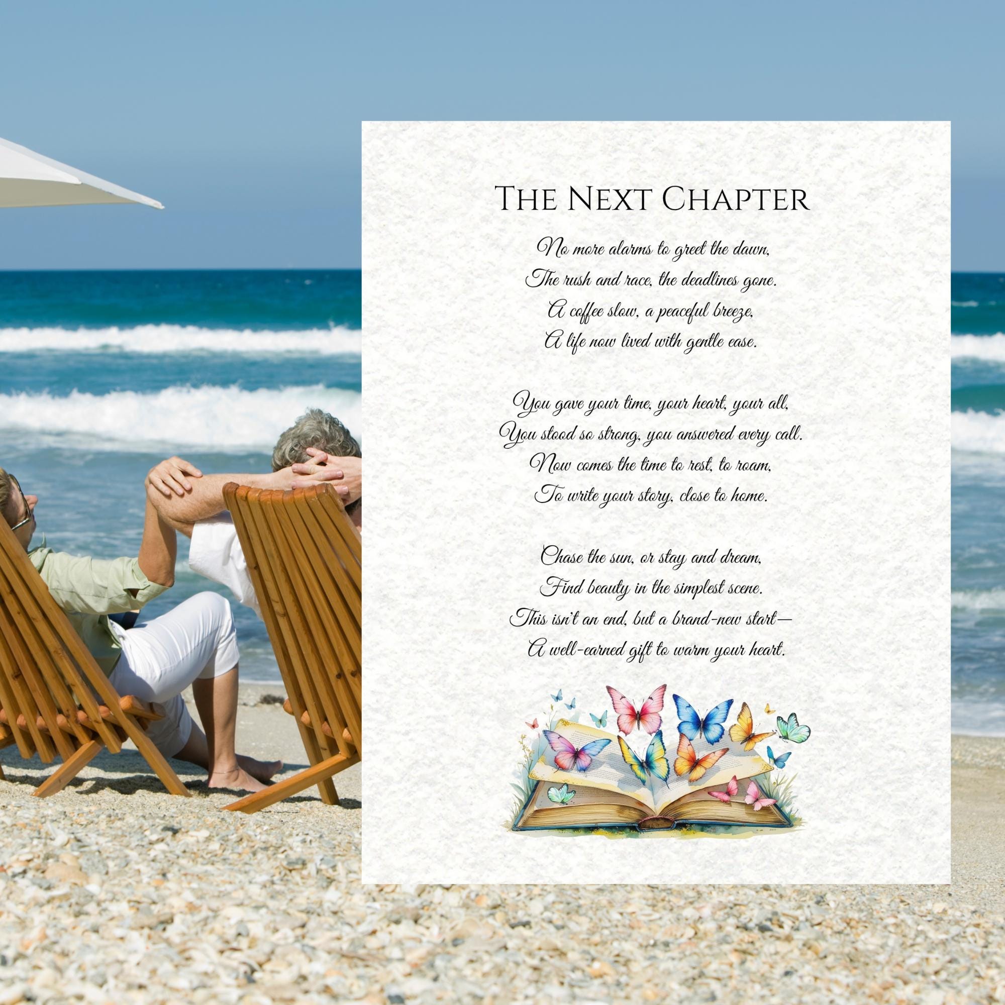 Life's New Chapter, Retirement Poem, Printable Retirement Gift - Etsy