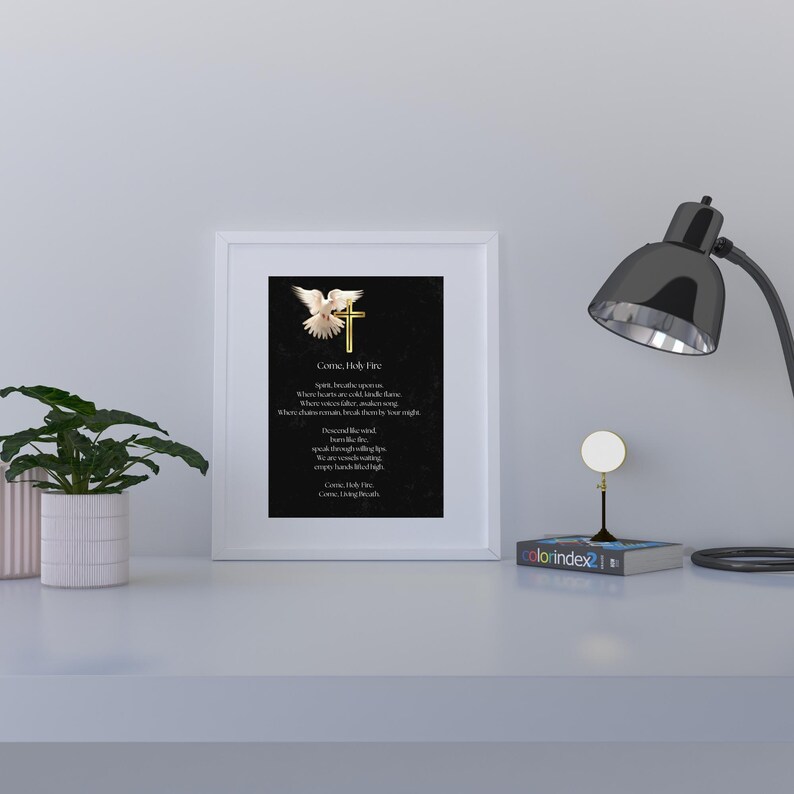 Pentecostal Poem, Printable Holy Spirit Prayer, Religious Poster ...