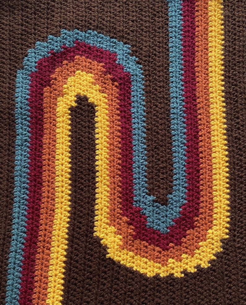 70s Inspired Tapestry Crochet Pattern - Etsy