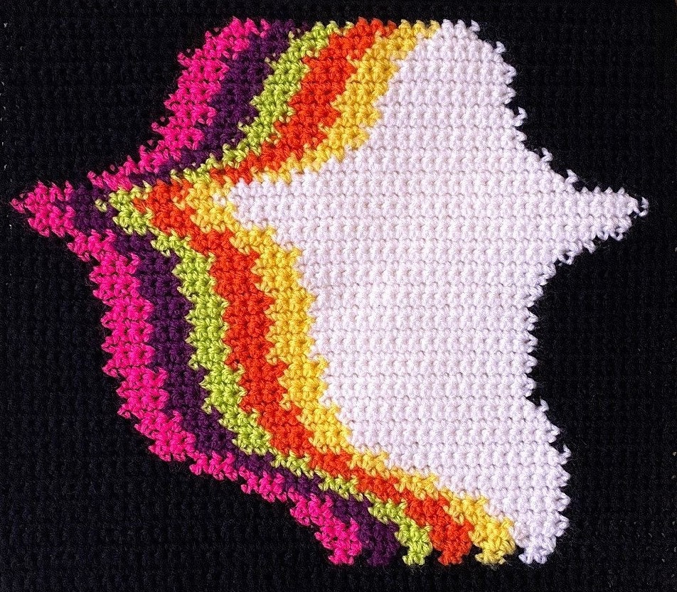 Neon Ghost Tapestry Crochet Pattern - Etsy